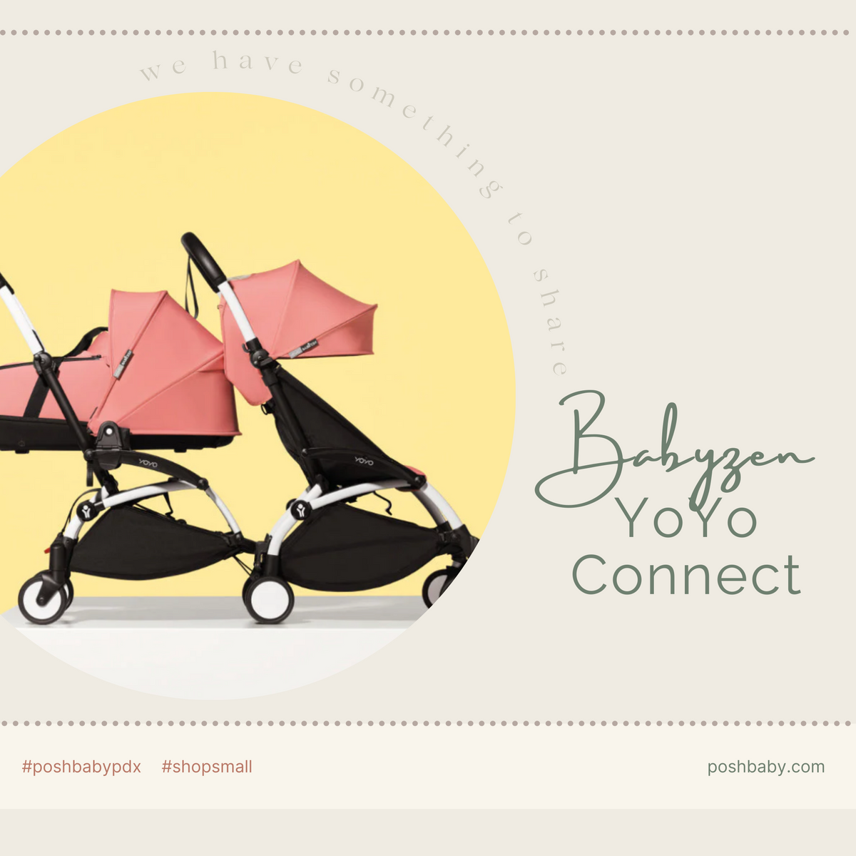 Babyzen YOYO² turns into a double stroller with YOYO connect – Posh Baby