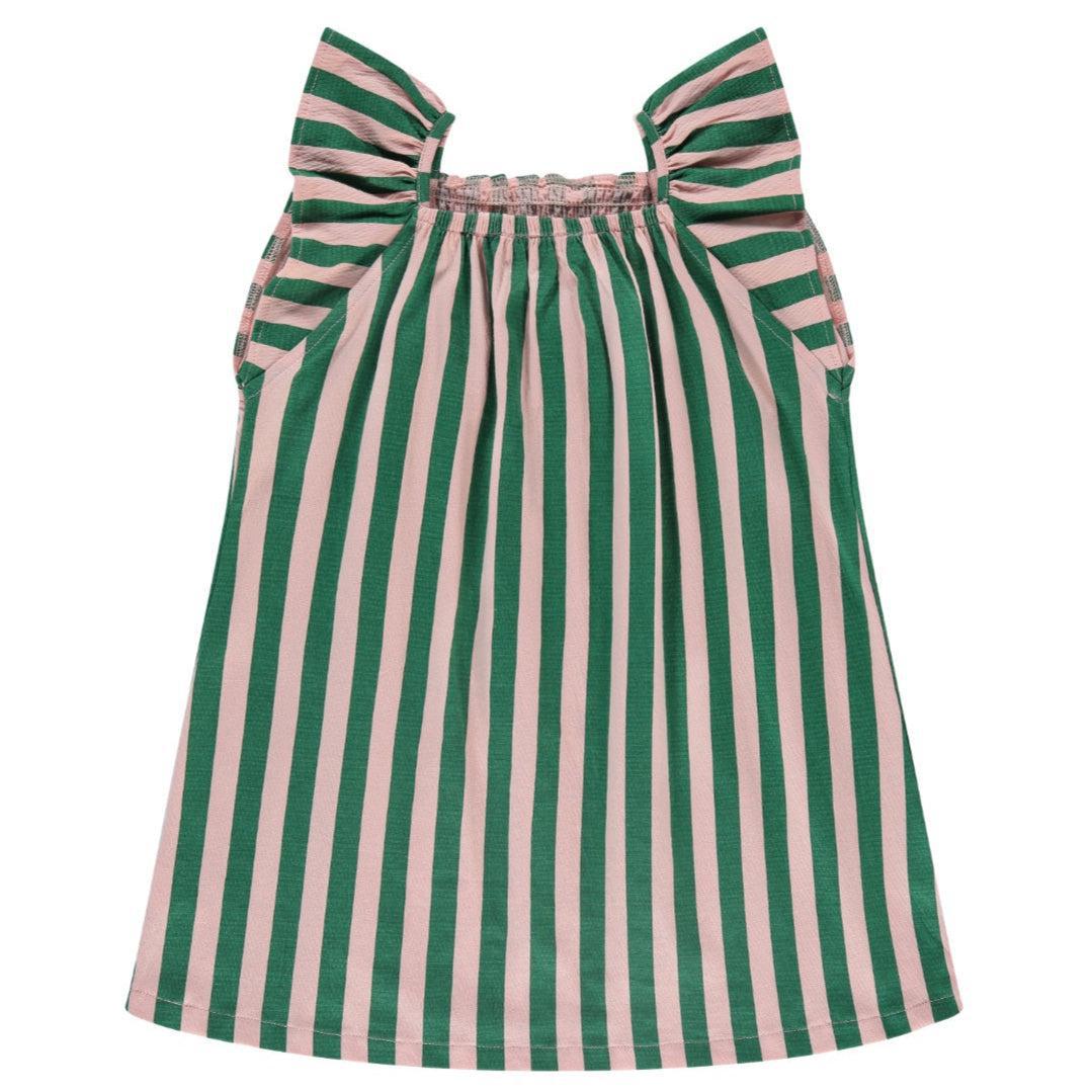 Baby Face Babyface Ruffle Sleeve Shift Dress Green +… | Posh Baby