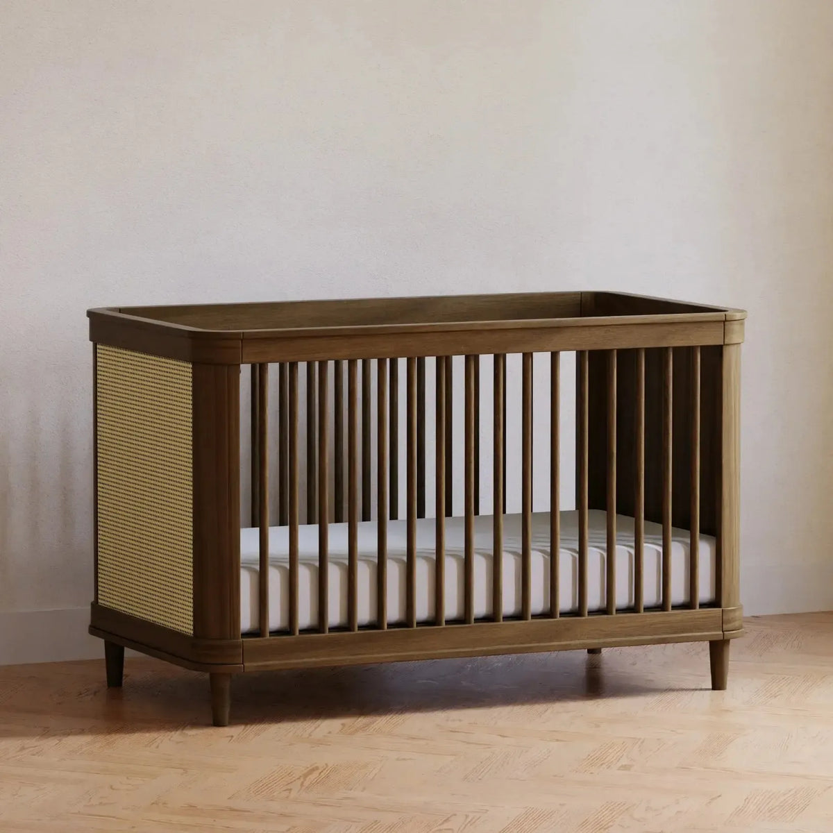 Namesake - Marin Cane 3-in-1 Convertible Crib - Natural Walnut + – Posh ...